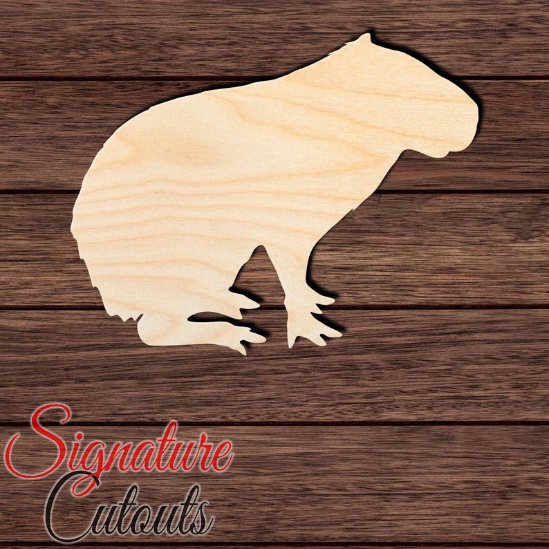 Capybara 001 Wooden Shape Cutout for Crafting, Home & Room Décor, and ...