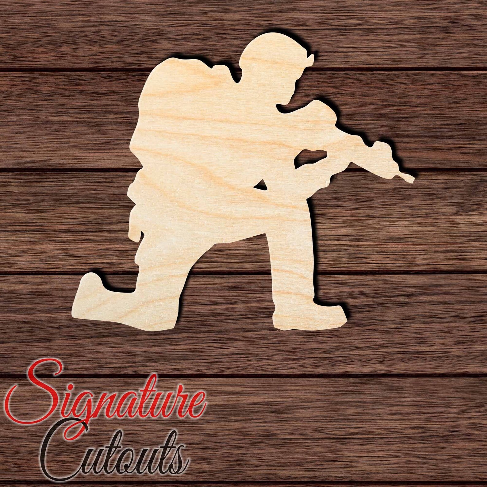 Soldier 001 Unfinished Wooden Cutout for Crafting, Home & Room Décor ...