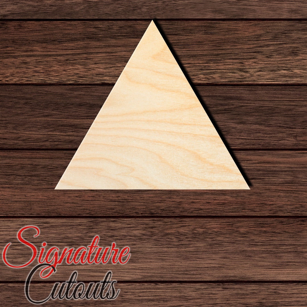Triangle Unfinished Wooden Cutout for Crafting, Home & Room Décor, and ...