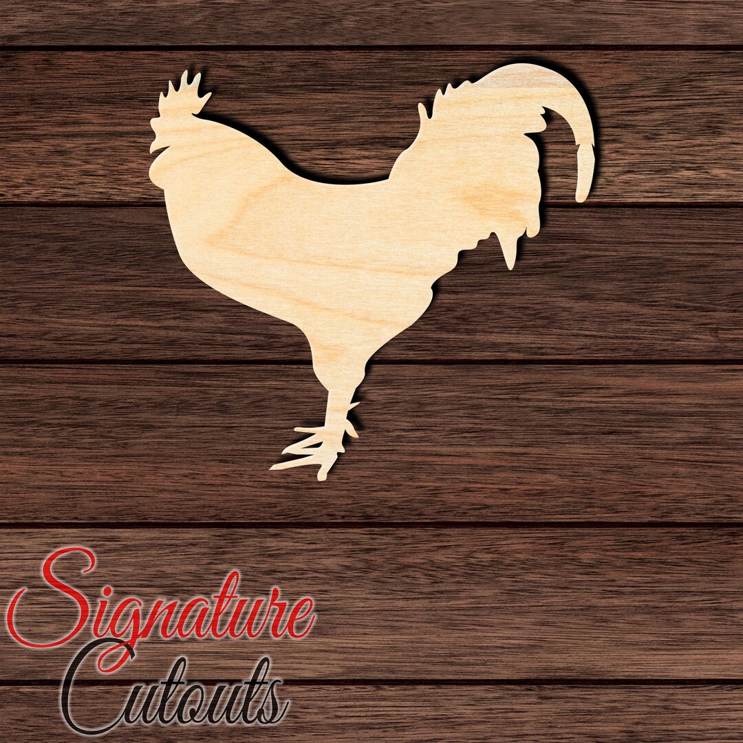 Rooster 004 Shape Cutout for Crafting Home & Room Décor and - Etsy