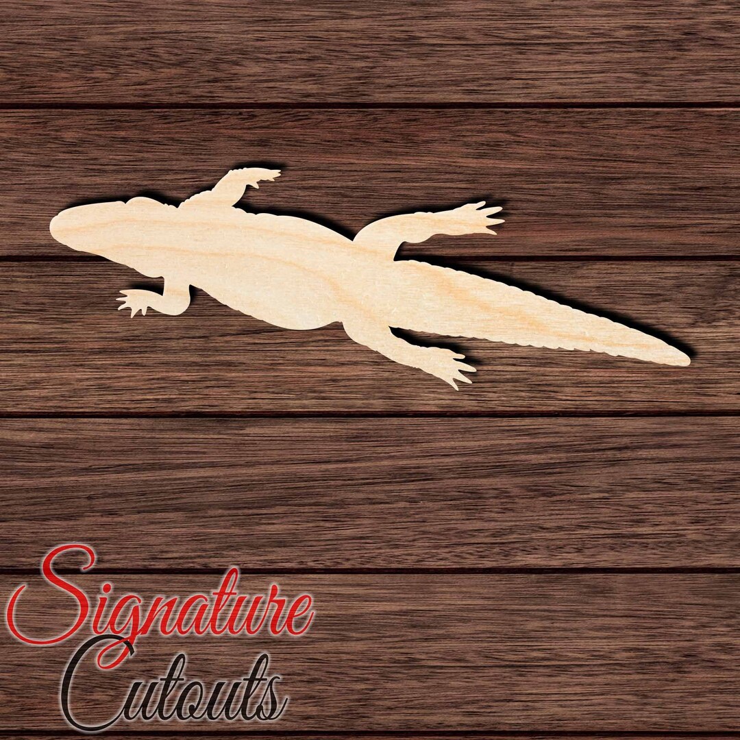 Alligator 003 Unfinished Wooden Cutout for Crafting, Home & Room Décor ...