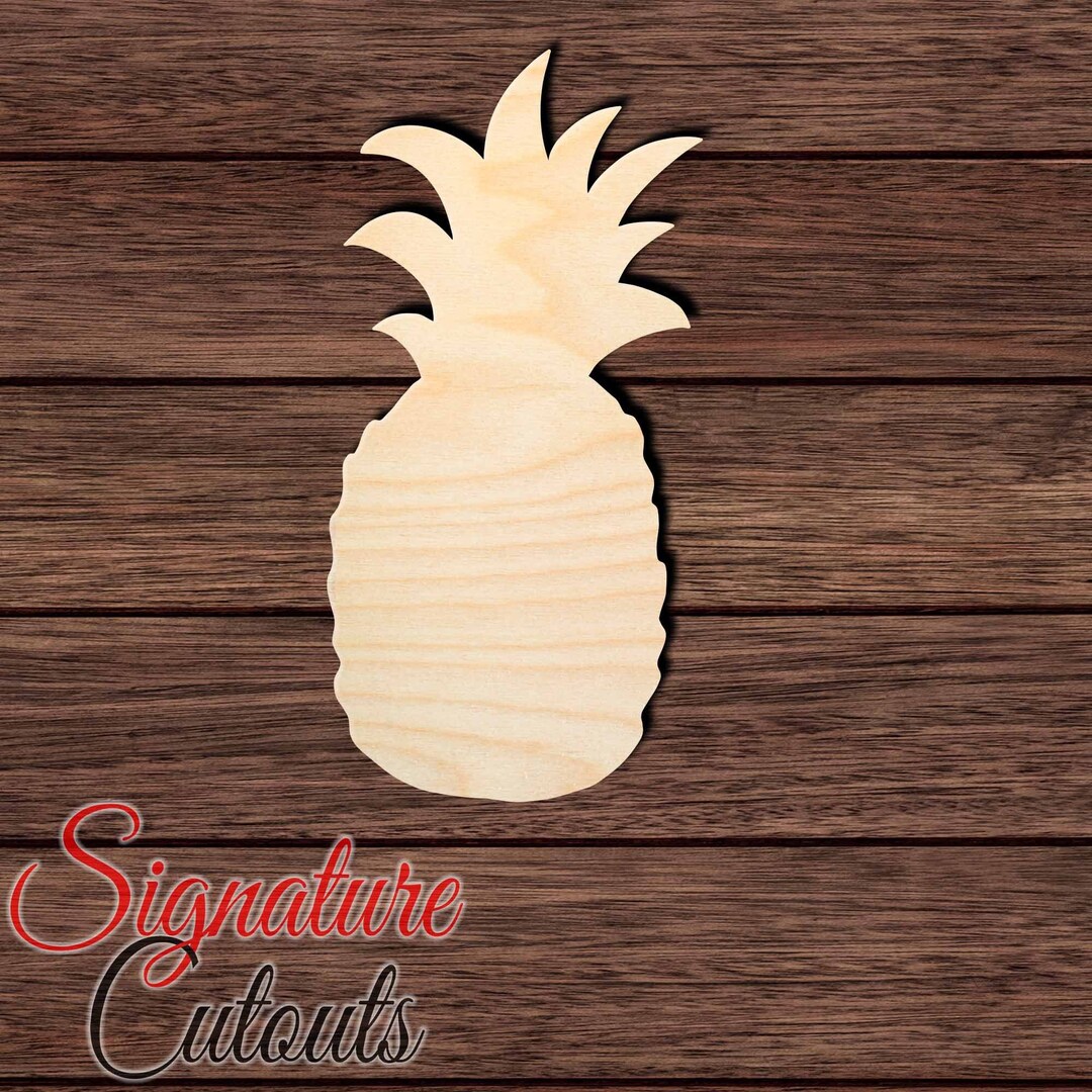 Pineapple 003 Wooden Shape Cutout for Crafting, Home & Room Décor, and ...