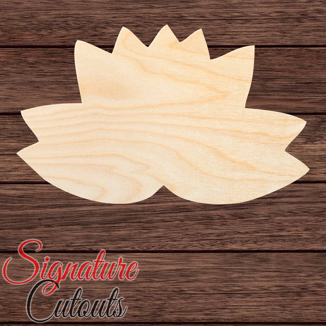 Lotus Flower 001 Wooden Shape Cutout for Crafting, Home & Room Décor ...