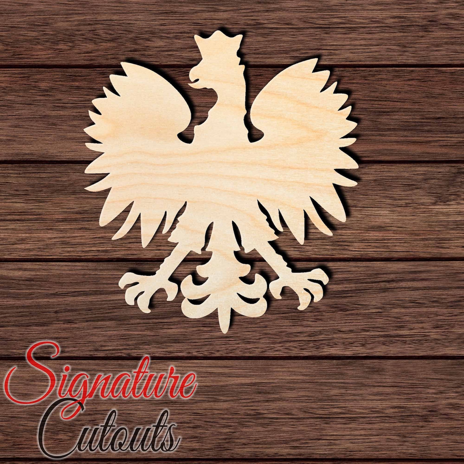 Poland Eagle Wooden Shape Cutout for Crafting, Home & Room Decor, and ...