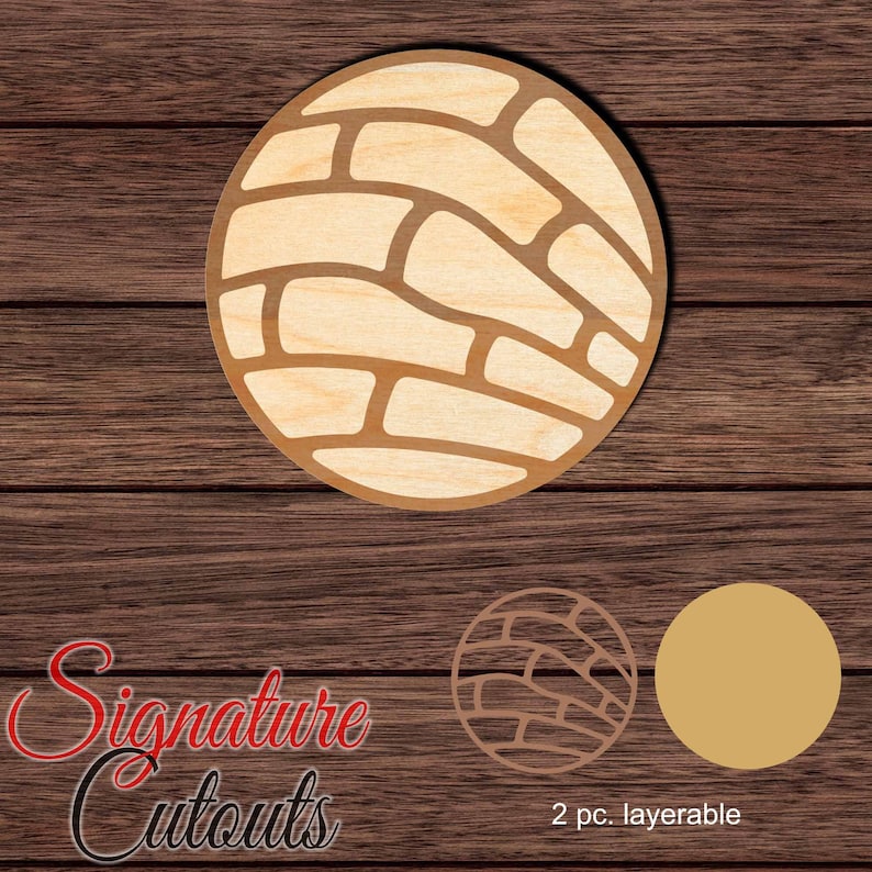Concha Round Pan Dulce 002 Wooden Shape Cutout for Crafting - Etsy