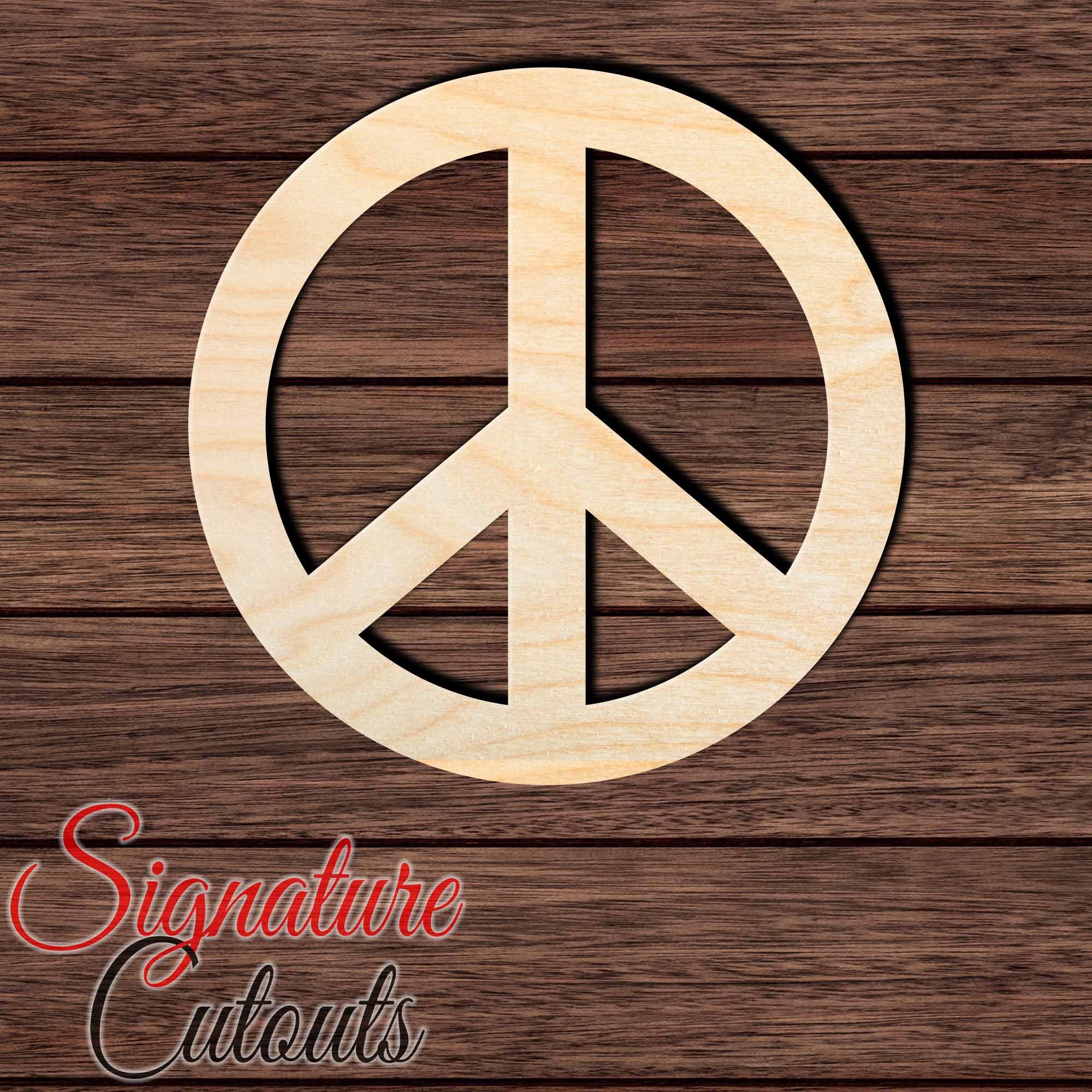 Peace Sign 001 Wooden HQ Cutout for Crafting, Home & Room Décor, and ...