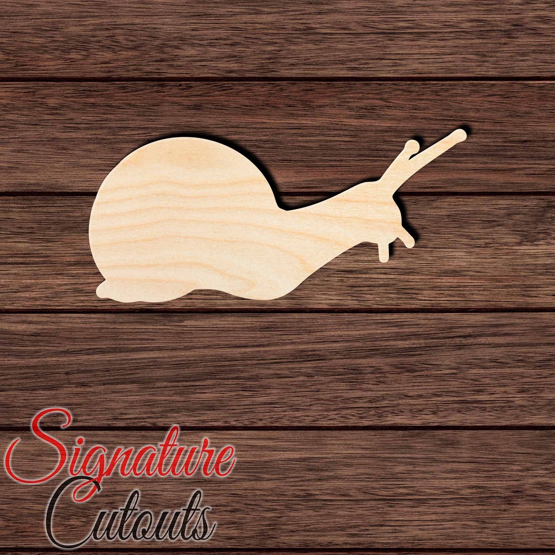 Snail 003 Unfinished Wooden Cutout for Crafting, Home & Room Décor, and ...