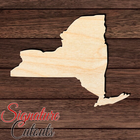 New York State Wooden Cutout for Crafting Home & Room Décor | Etsy
