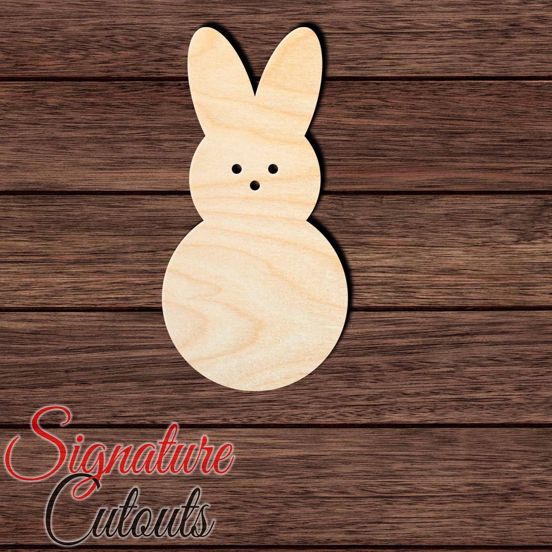 Peep 002 Shape Cutout in Wood for Crafting, Home & Room Décor, and ...