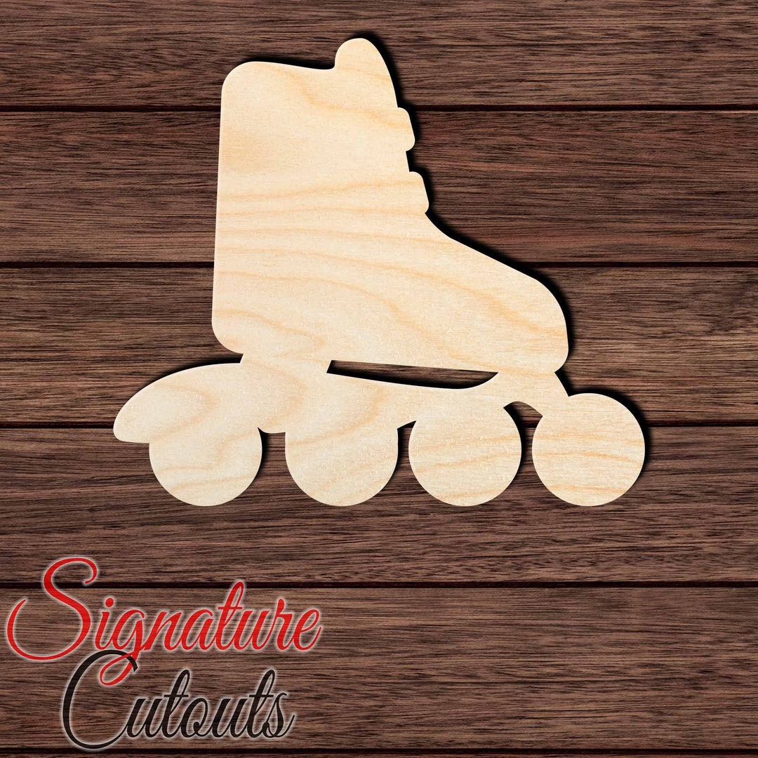 Rollerblade 001 Shape Cutout for Crafting, Home & Room Décor, and Other ...