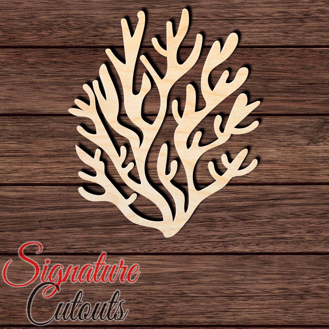 Coral Reef 002 Unfinished Wooden Cutout for Crafting, Home & Room Décor ...