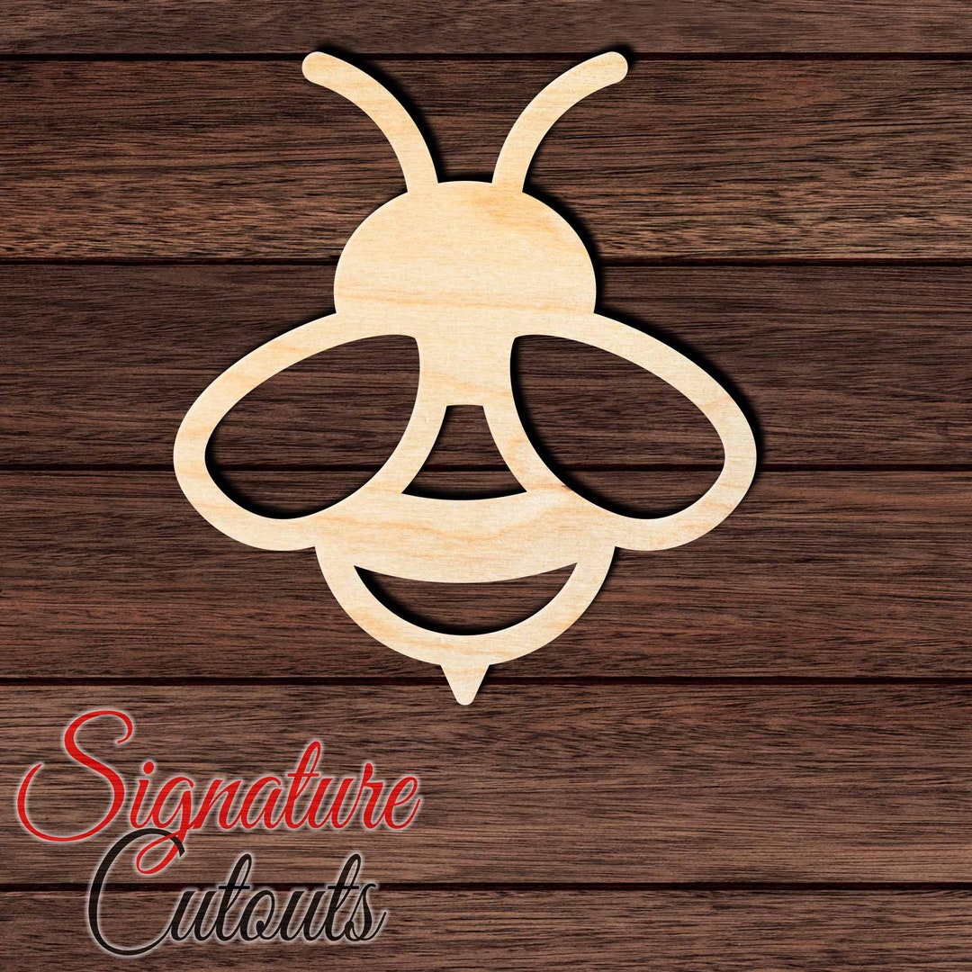 Bee 001 Wooden HQ Cutout for Crafting, Home & Room Décor, and Other DIY ...