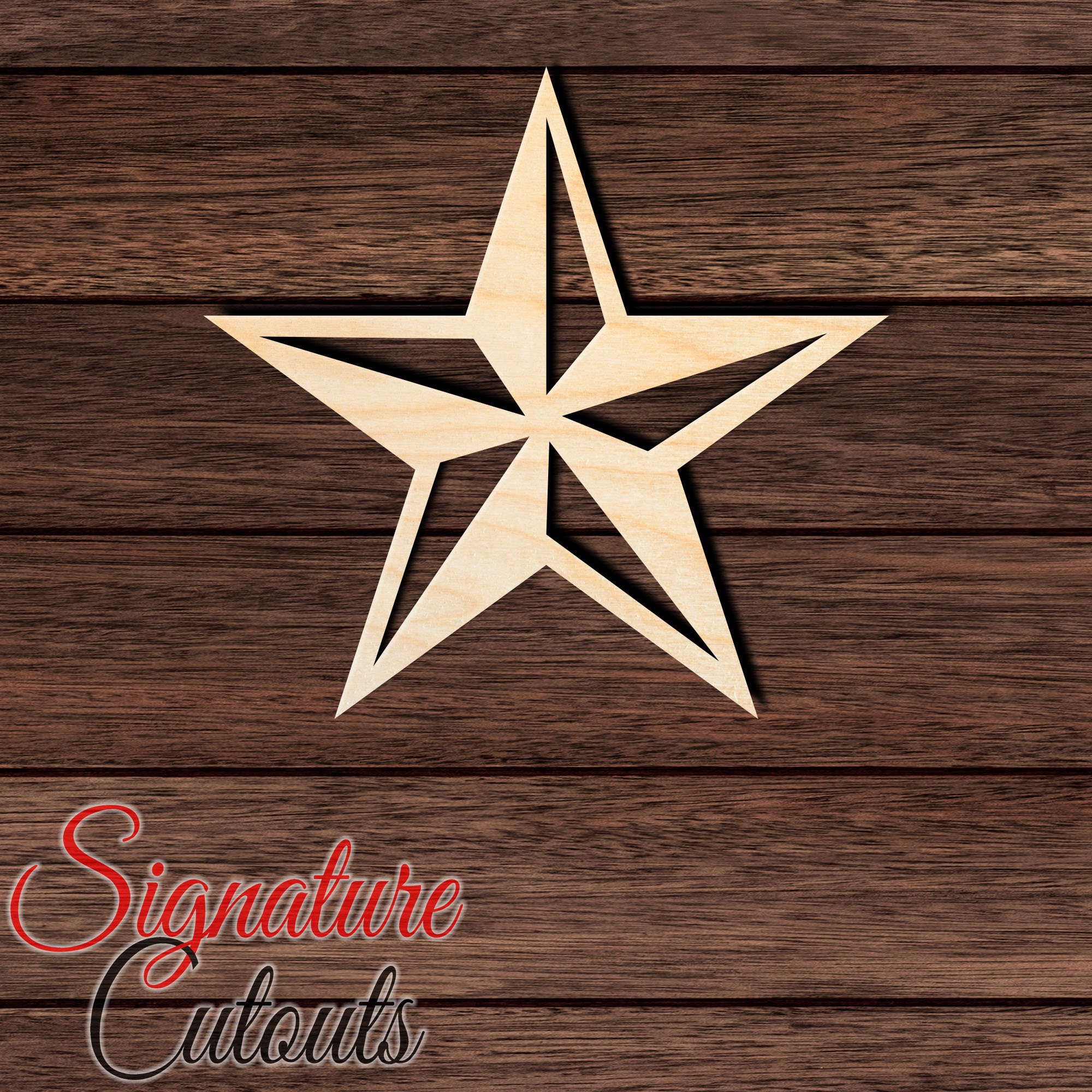 Woodworking & Carpentry unfinished wood cutout wood craft Retro Star ...