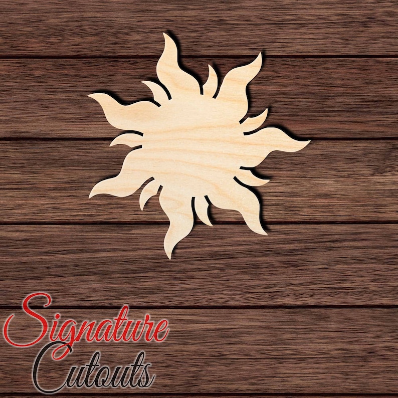 Sun 002 Unfinished Wooden Cutout for Crafting, Home & Room Décor, and ...