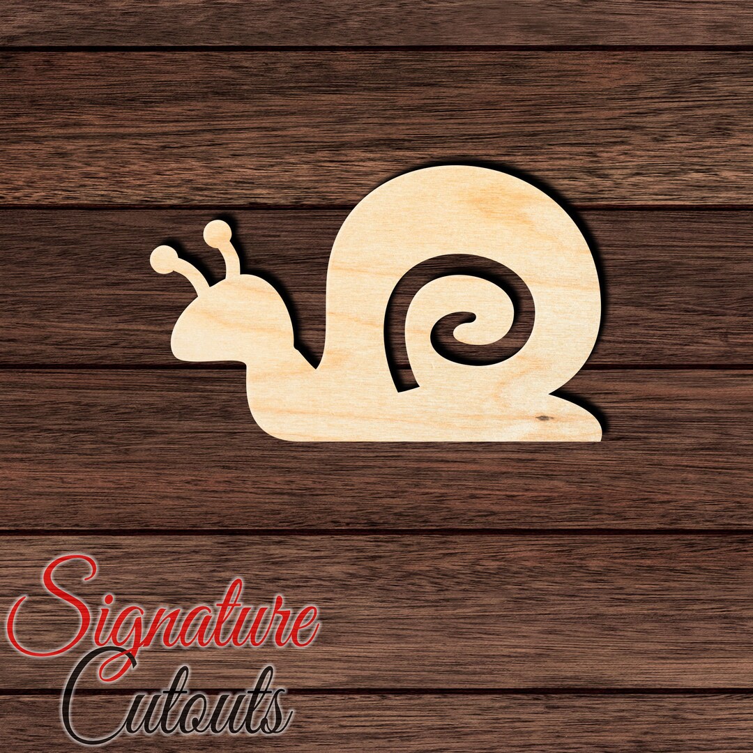 Snail 001 Unfinished Wooden Cutout for Crafting, Home & Room Décor, and ...