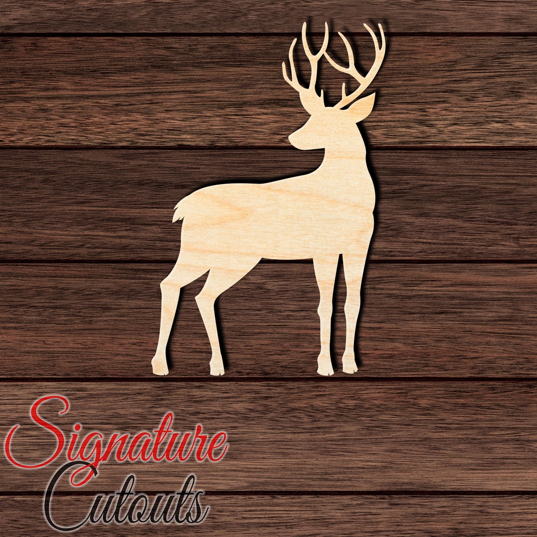 Deer 001 Wooden HQ Cutout for Crafting, Home & Room Décor, and Other ...