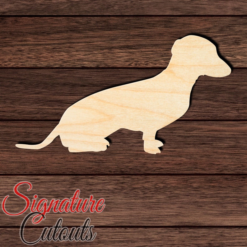 Dachshund Dog 001 Wooden Shape Cutout for Crafting, Home & Room Décor ...