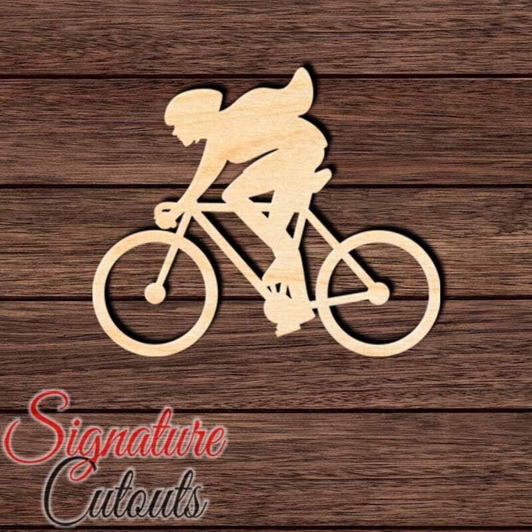 Cycling 002 Shape Cutout in Wood for Crafting, Home & Room Décor, and ...