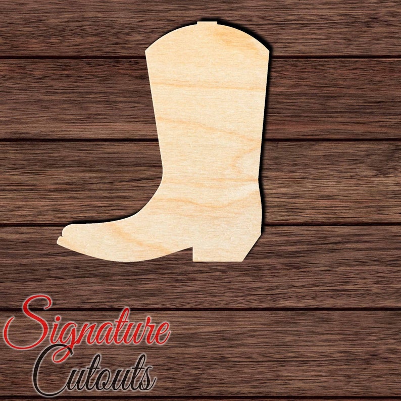 Cowboy Boot 001 Wooden Cutout for Crafting, Home & Room Décor, and ...