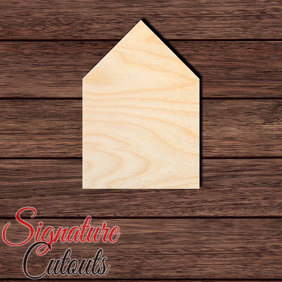 House 004 Unfinished Wooden Cutout for Crafting, Home & Room Décor, and ...