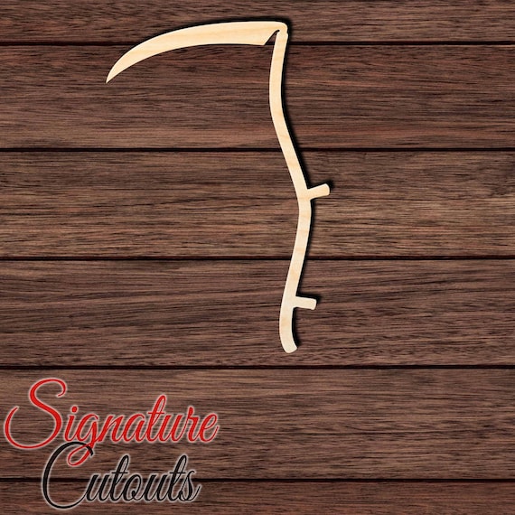 Scythe Shape Cutout for Crafting Home & Room Décor and other | Etsy