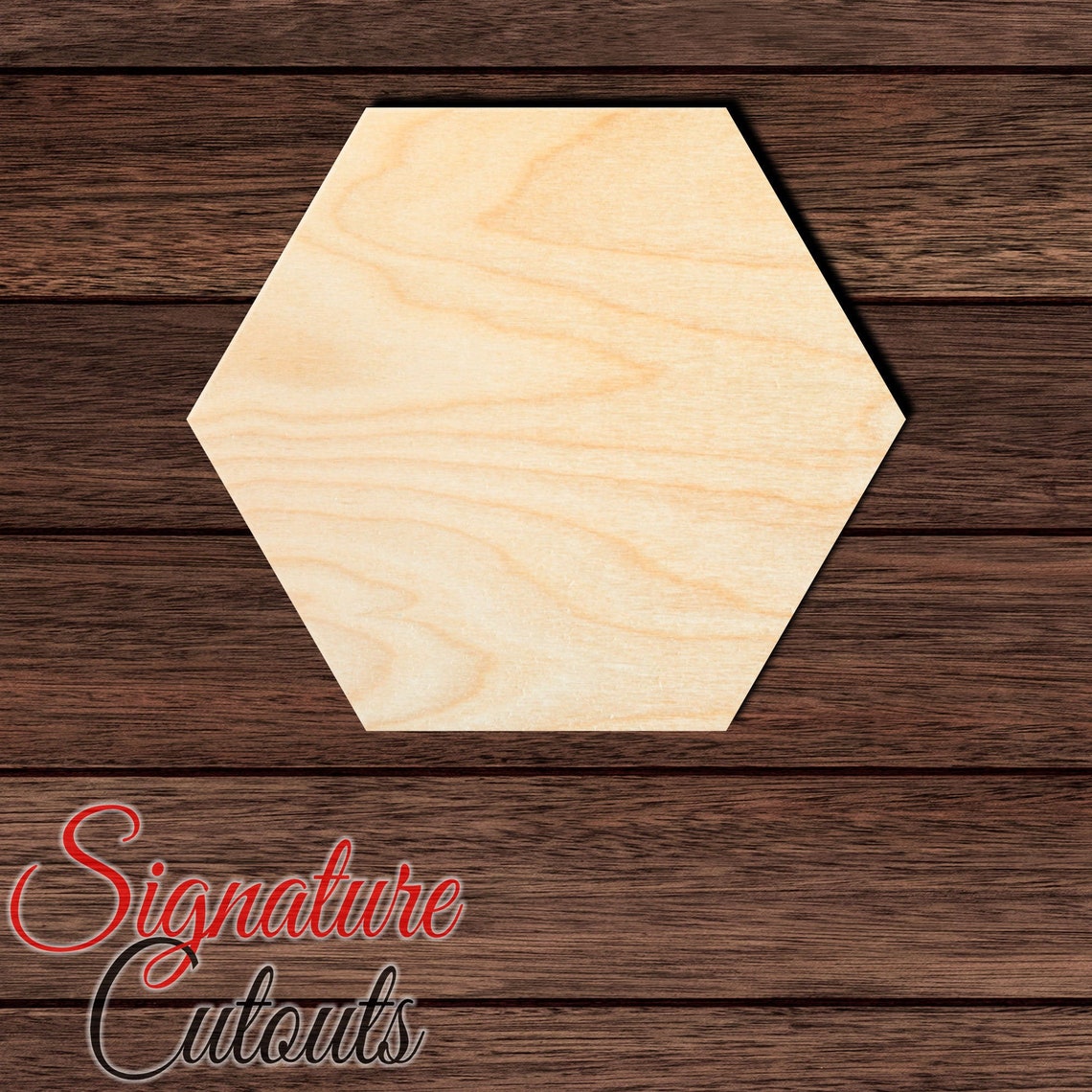 Hexagon Unfinished Wooden Cutout for Crafting, Home & Room Décor, and ...