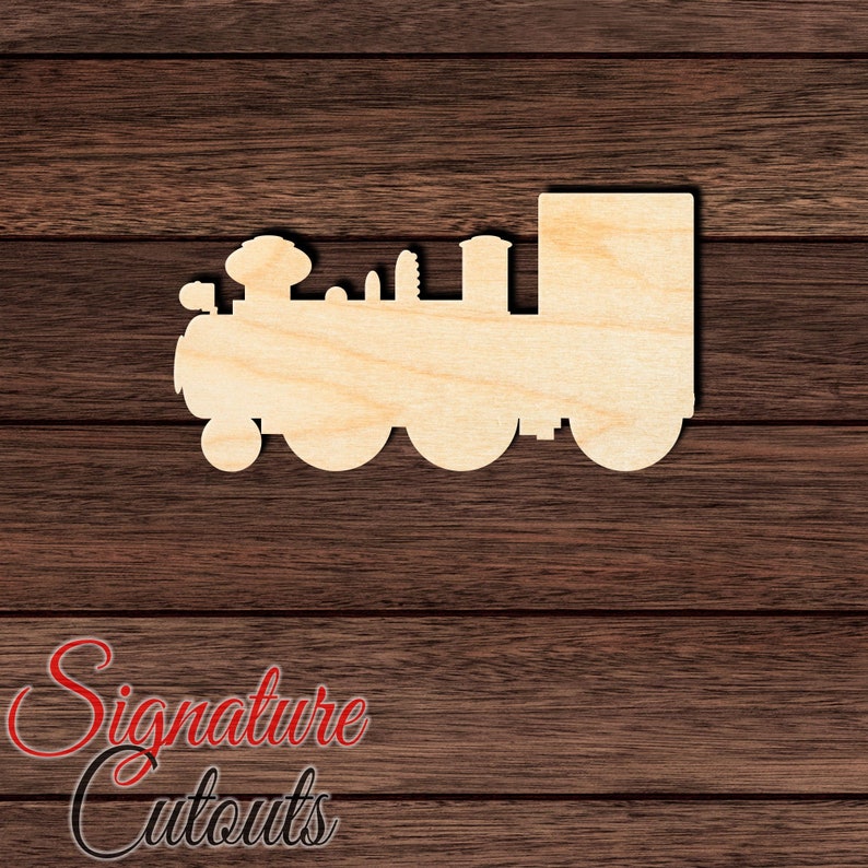Train 001 Wooden Shape Cutout for Crafting, Home & Room Décor, and ...