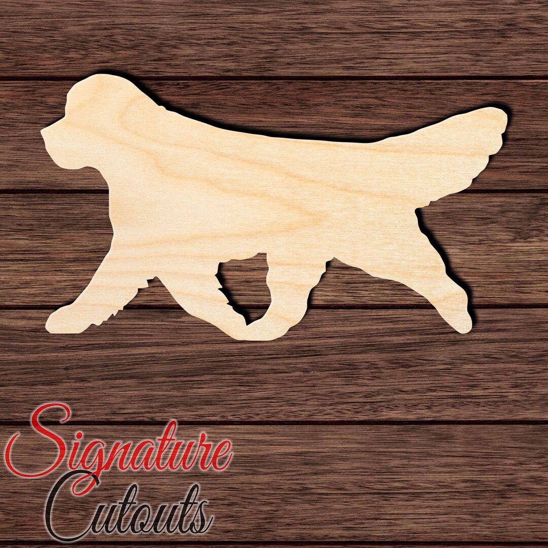 Newfoundland Walking Shape Cutout in Wood for Crafting, Home & Room ...