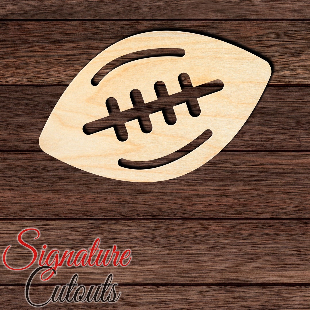 Football 001 Wooden Shape Cutout for Crafting, Home & Room Décor, and ...