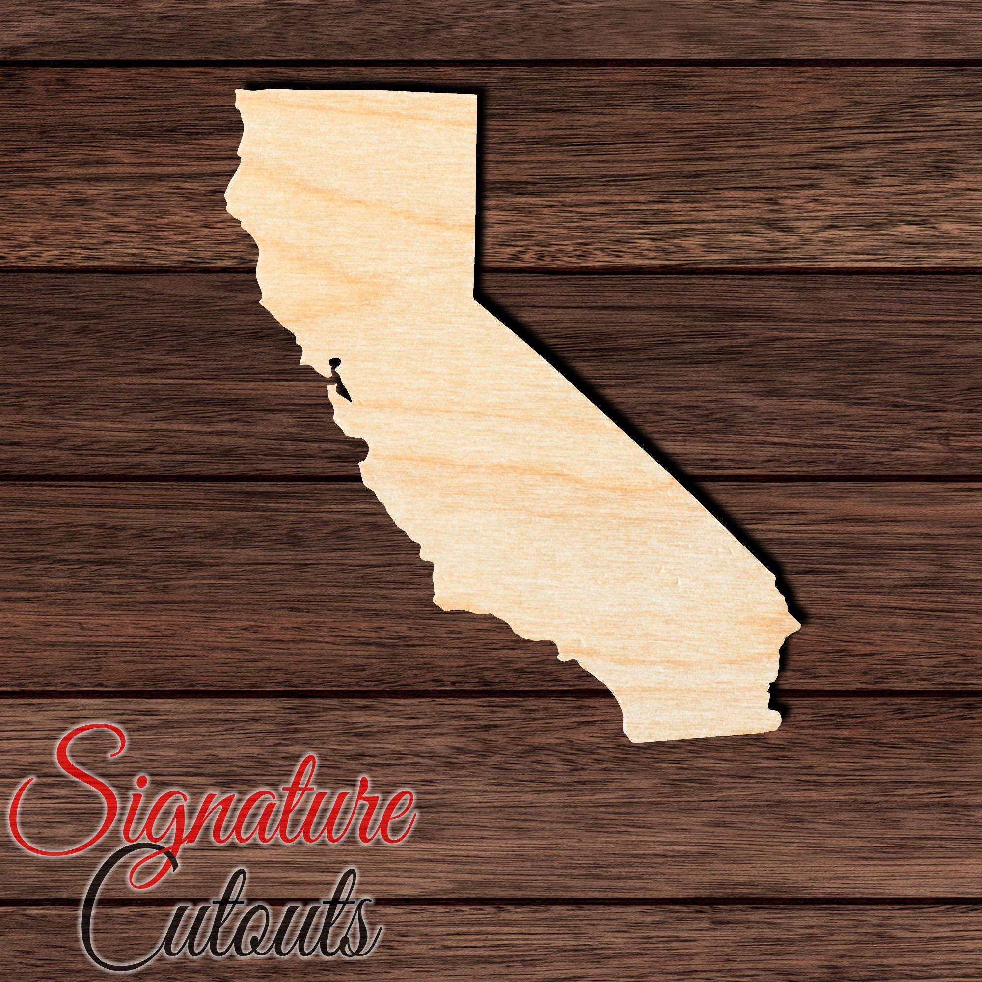 California State Wooden Cutout for Crafting Home & Room | Etsy