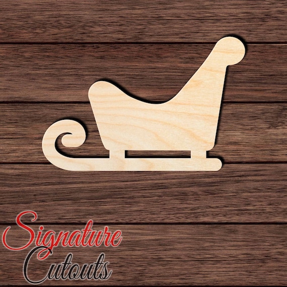 Santa Sleigh 002 Wooden Shape Cutout for Crafting Home & Room - Etsy