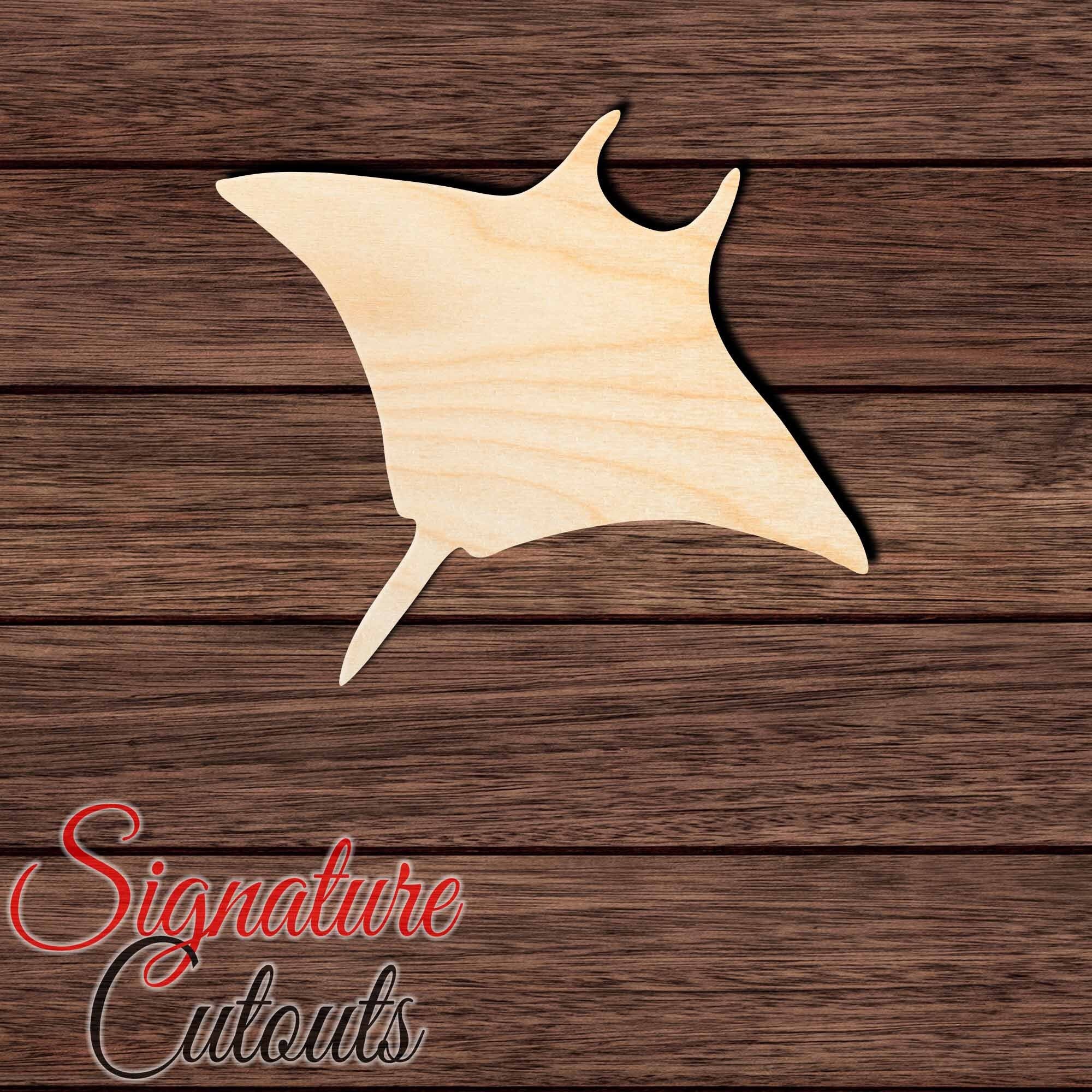 Craft Supplies & Tools Unfinished Wood Blanks Sting Ray Wood Cutout ...