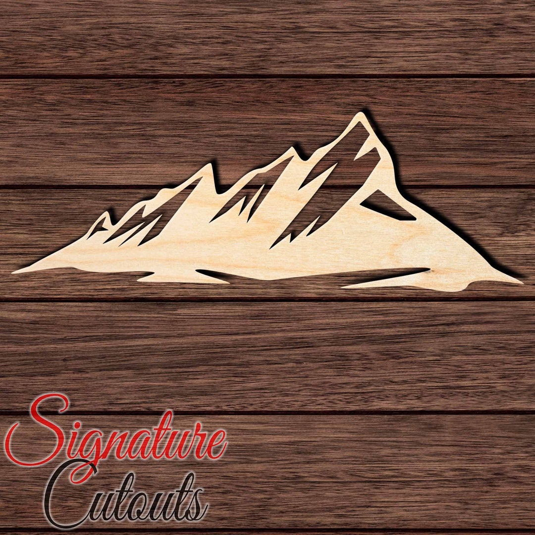 Boulder Colorado Flatirons 001 Wooden Shape Cutout for Crafting, Home ...
