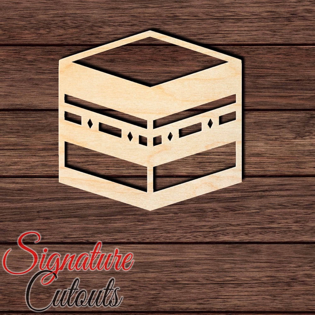 Kaaba 001 Wooden Cutout for Crafting, Home & Room Décor, and Other DIY ...