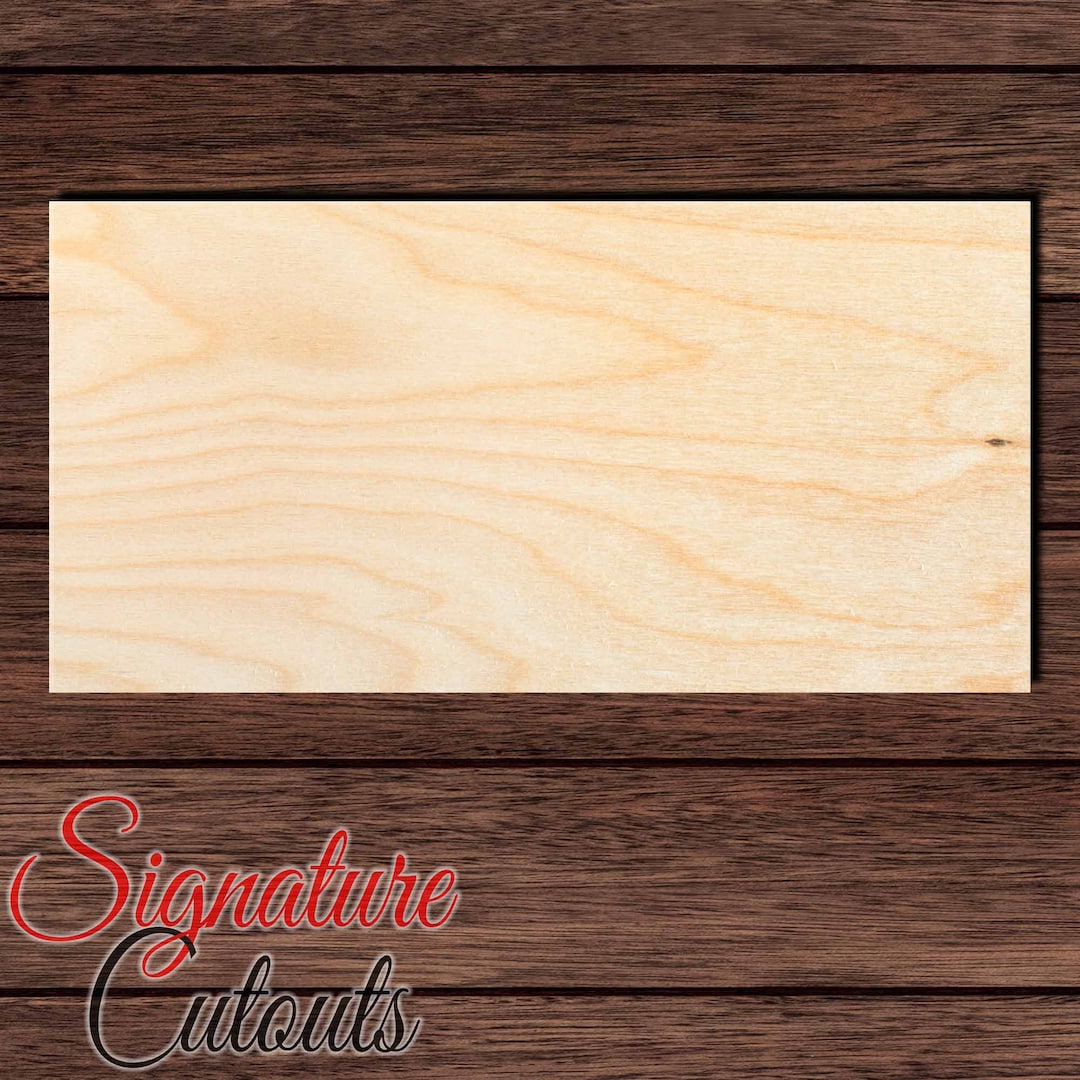 Rectangle Wooden Cutout for Crafting, Home & Room Décor, and Other DIY ...