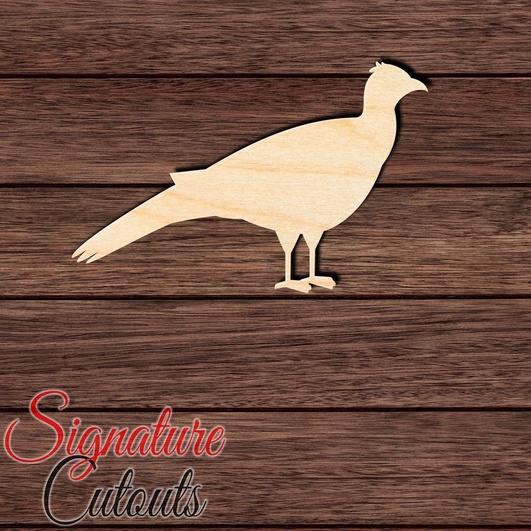 Pheasant 001 Shape Cutout in Wood for Crafting, Home & Room Décor, and ...