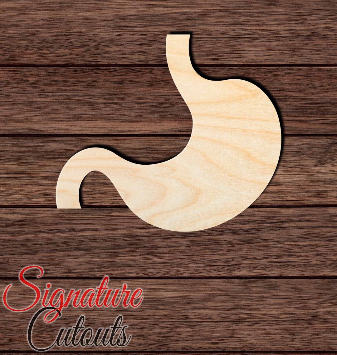 Stomach 001 Shape Cutout for Crafting, Home & Room Décor, and Other DIY ...