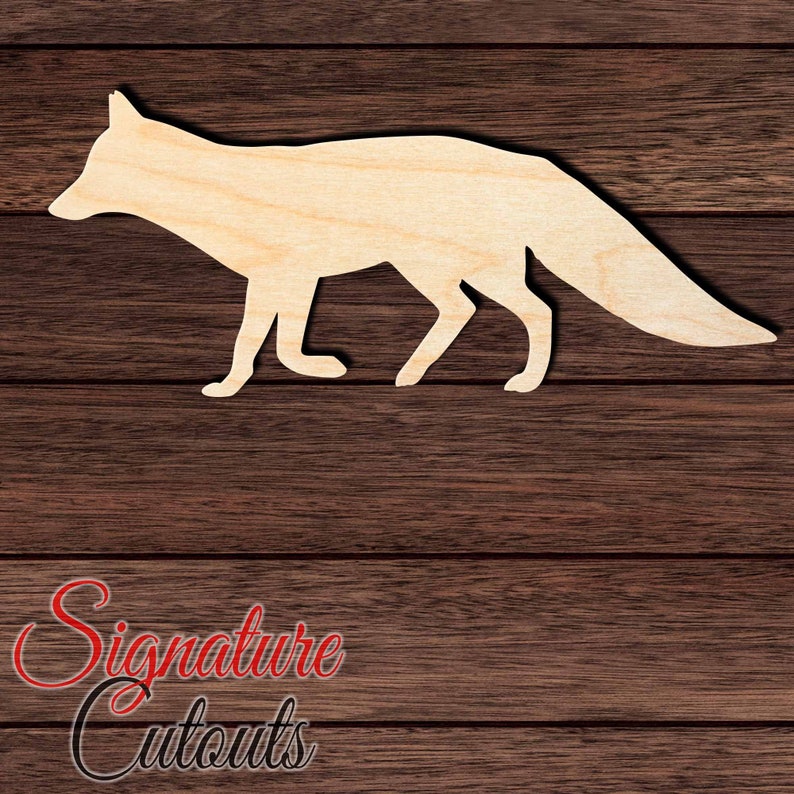 Fox 001 Unfinished Wooden Cutout for Crafting Home & Room - Etsy