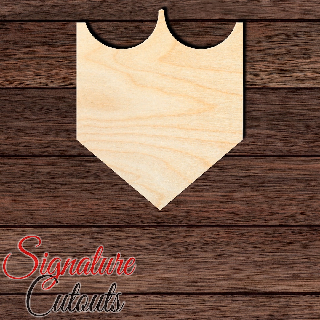 Badge -shield 030 Wooden HQ Cutout for Crafting, Home & Room Décor, and ...