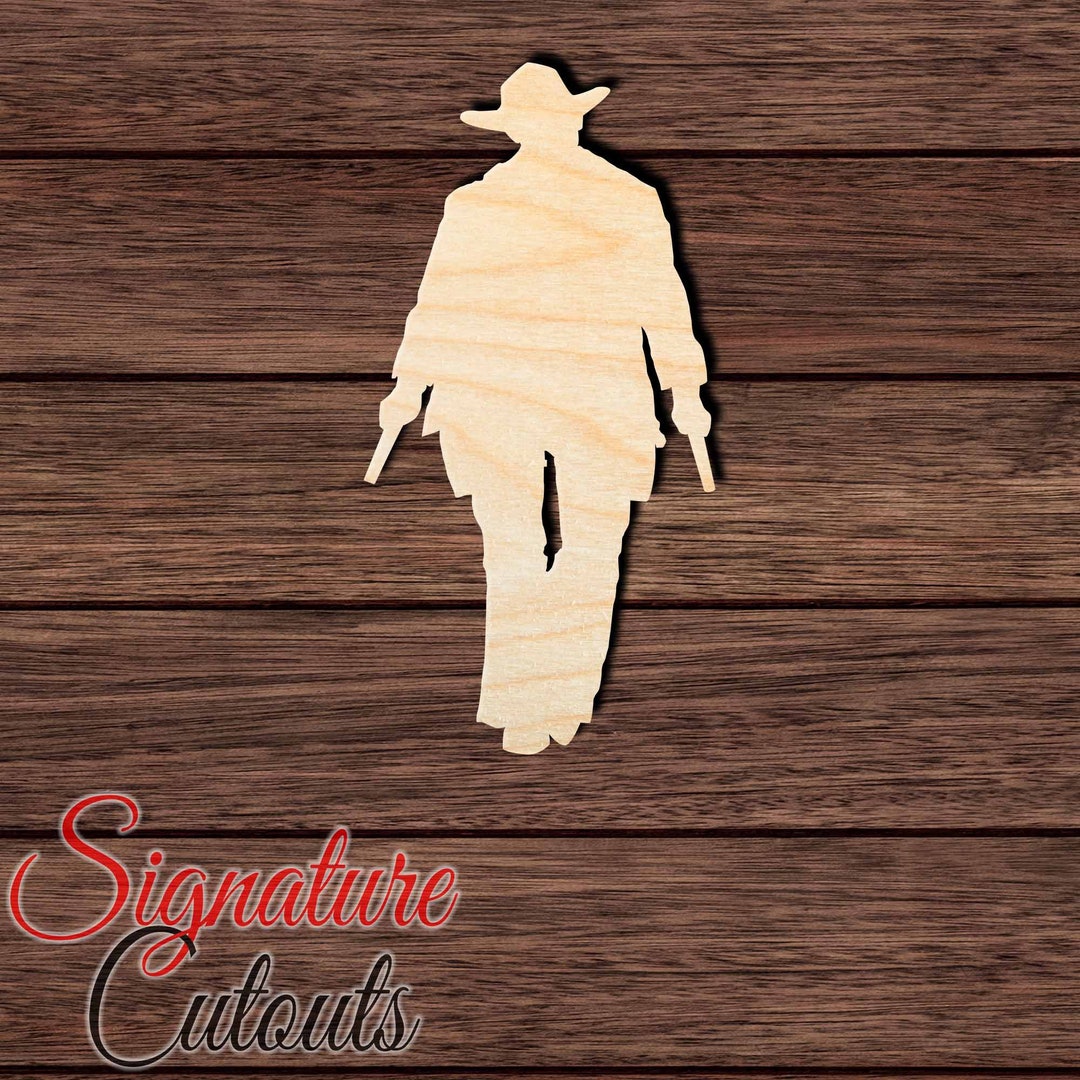 Cowboy 002 Wooden Cutout for Crafting, Home & Room Décor, and Other DIY ...