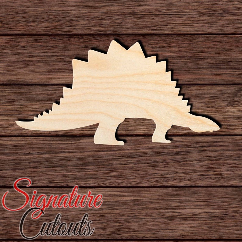 Dinosaur 029 - Stegosaurus Shape Cutout in Wood for Crafting, Home ...