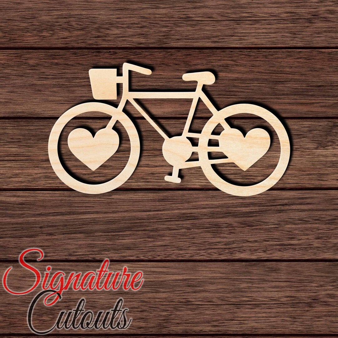 Bicycle 003 Wooden Shape Cutout for Crafting, Home & Room Décor, and ...