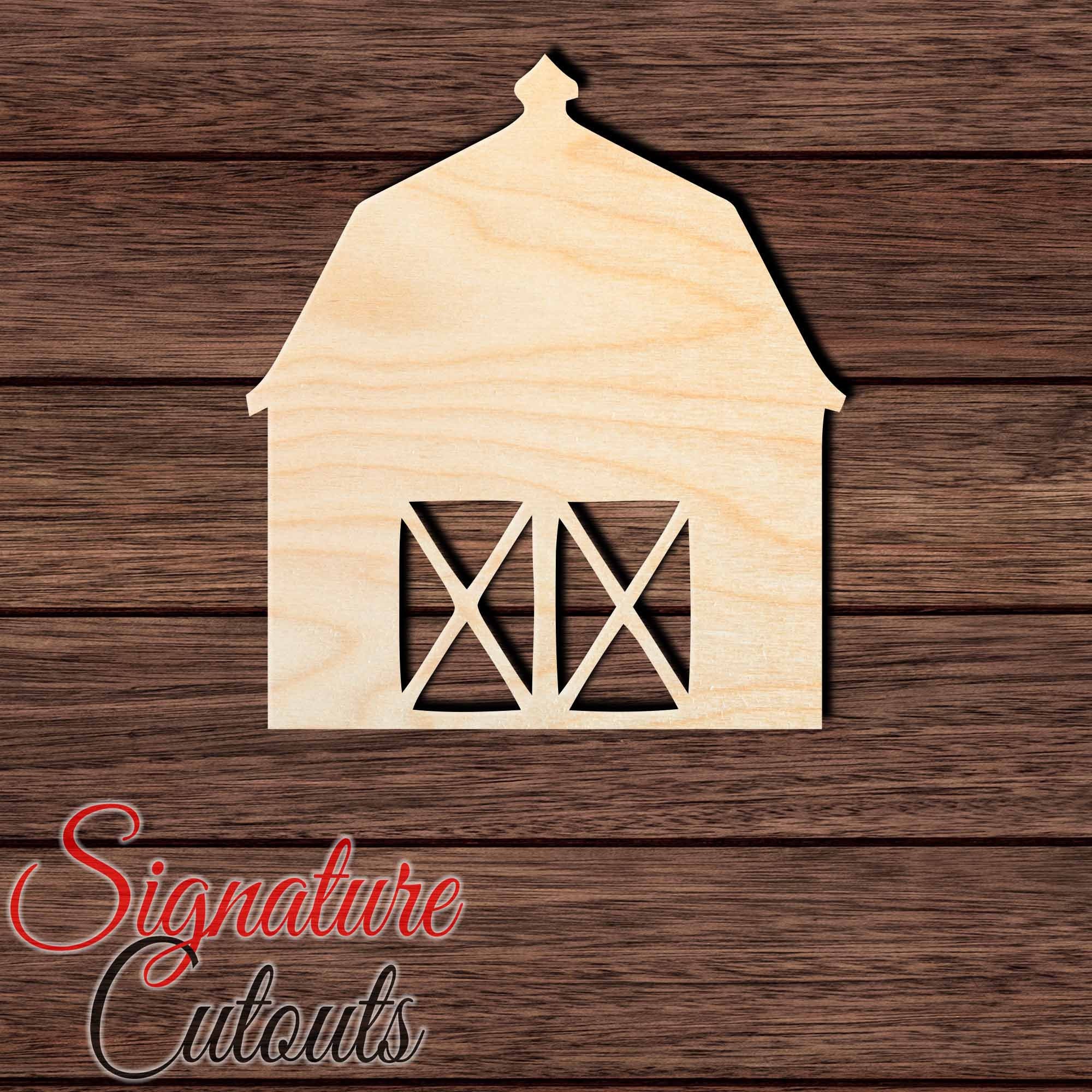 Barn 001 Wooden Cutout for Crafting, Home & Room Décor, and Other DIY ...