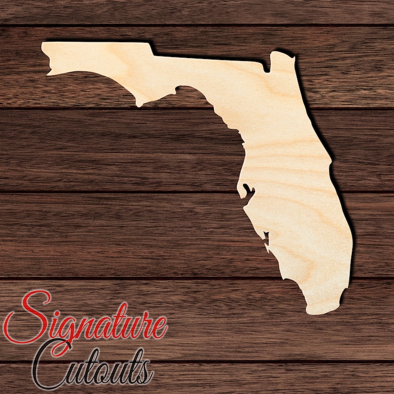 Florida State Wooden Cutout for Crafting Home & Room Décor - Etsy