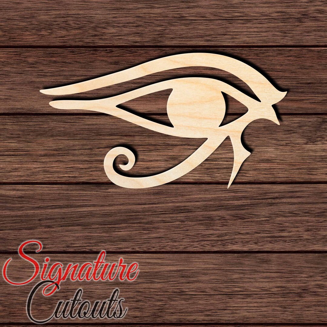 Eye of Ra Heiroglyph Wooden Shape Cutout for Crafting, Home & Room ...