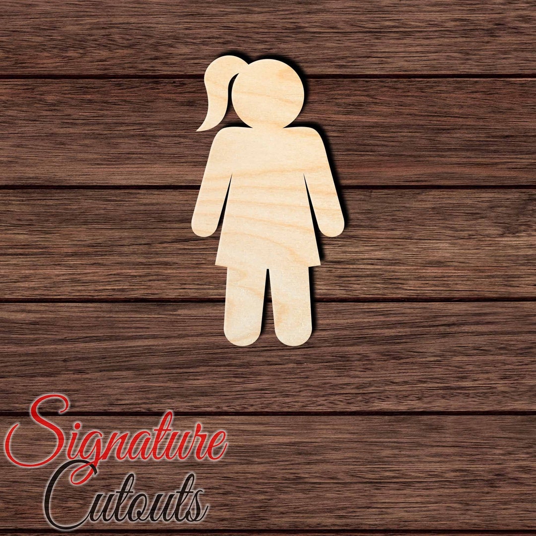 Person Figure 005 Wooden Shape Cutout for Crafting, Home & Room Décor ...