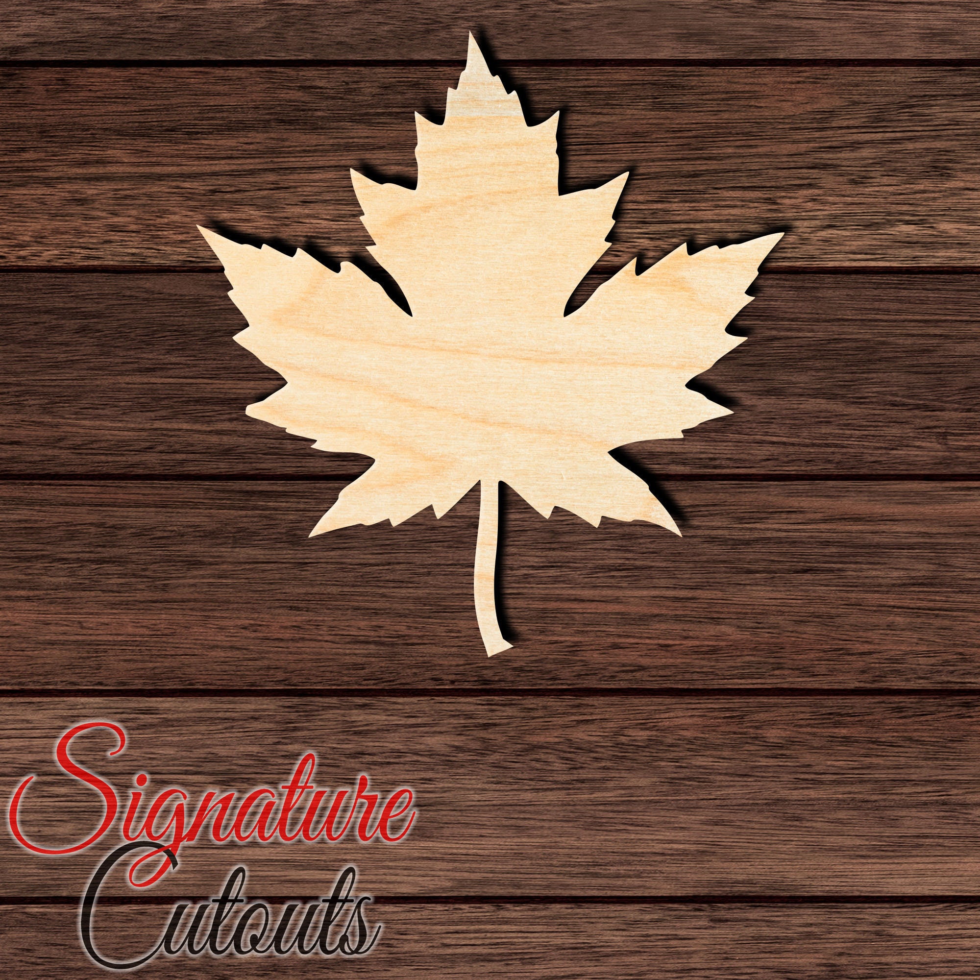 Maple Leaf 001 Unfinished Wooden Cutout for Crafting, Home & Room Décor ...