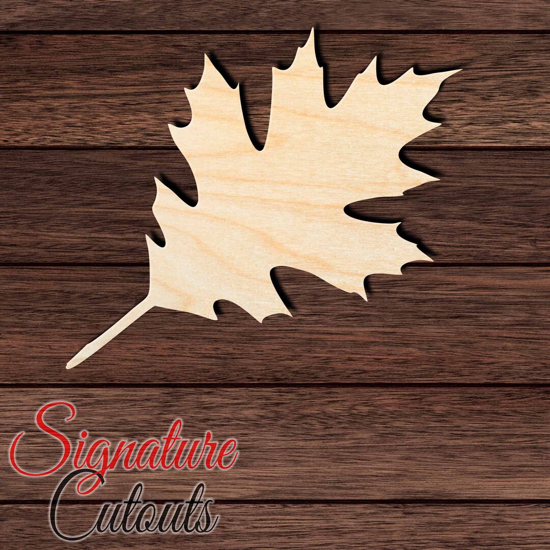 Leaf 001 Wooden Shape Cutout for Crafting, Home & Room Décor, and Other ...