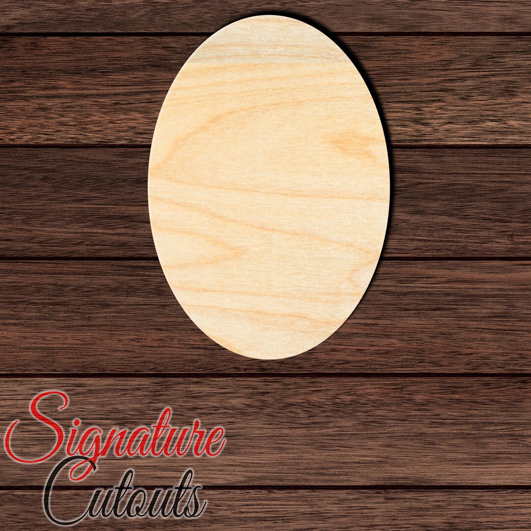 Ellipse • Egg 001 Unfinished Wooden Cutout for Crafting, Home & Room ...
