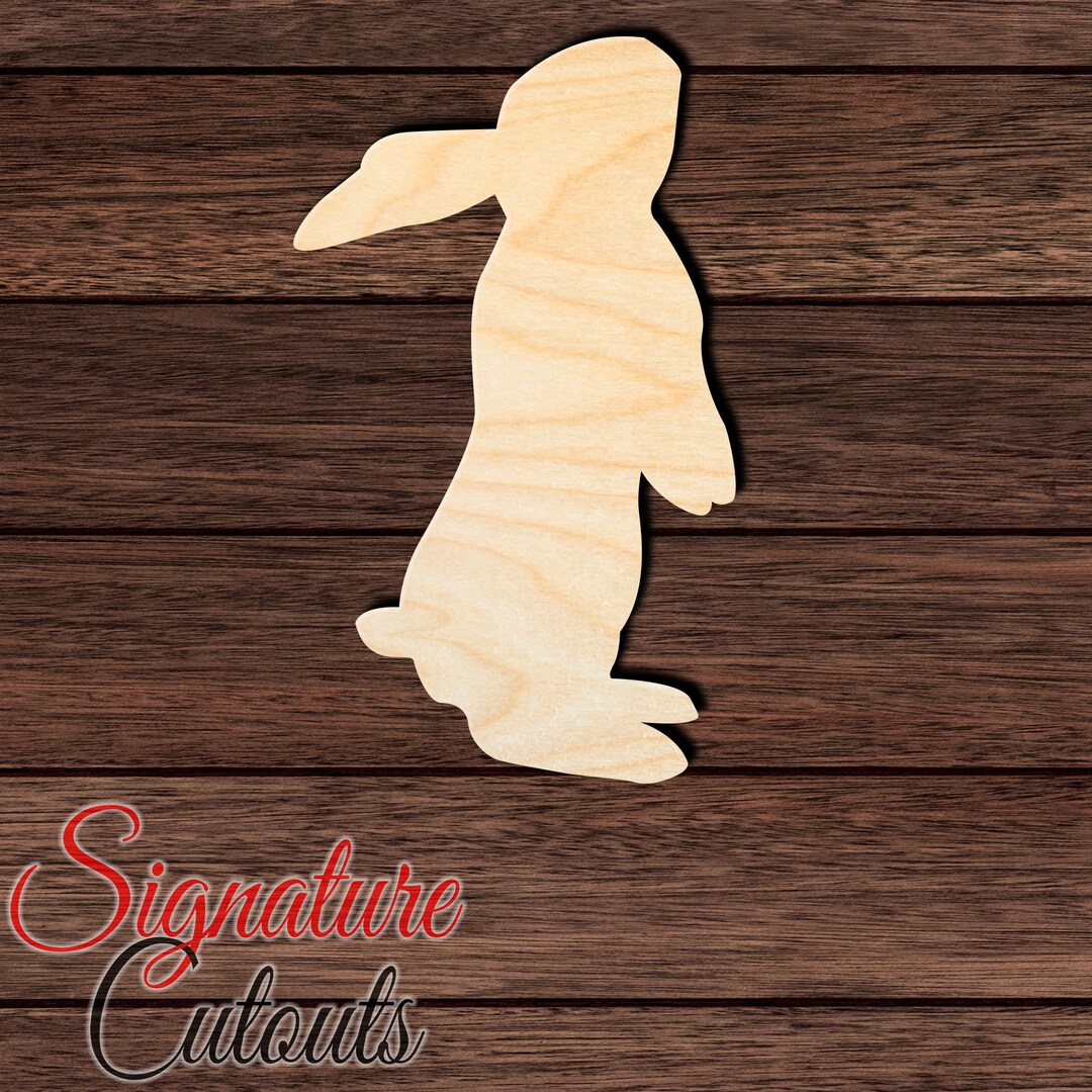 Rabbit 020 Wooden Shape Cutout for Crafting, Home & Room Décor, and ...
